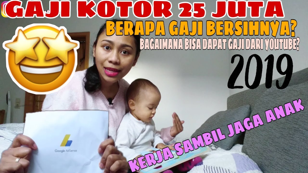 GAJI PERTAMA DARI YOUTUBE 🤩| CARA DAPATKAN UANG DI YOUTUBE - YouTube