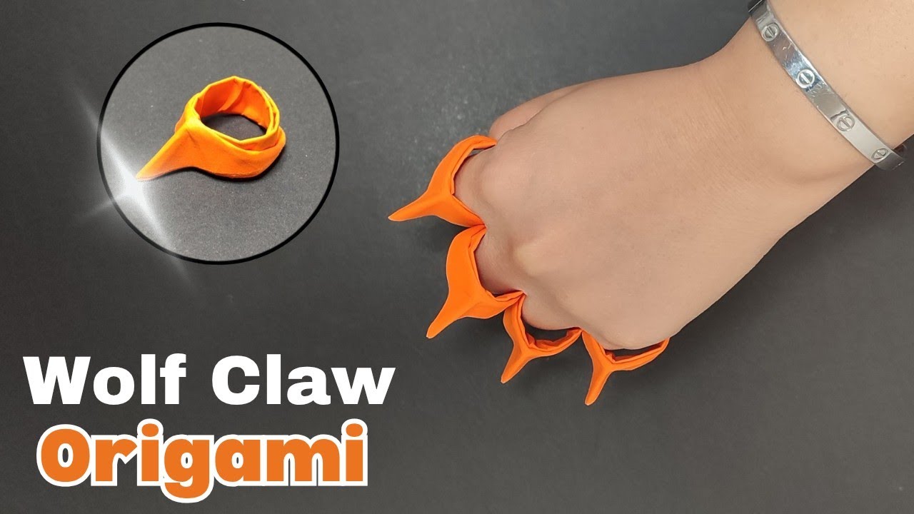 Wolf Claw Origami || The Powerful Finger Weapon with Paper - YouTube