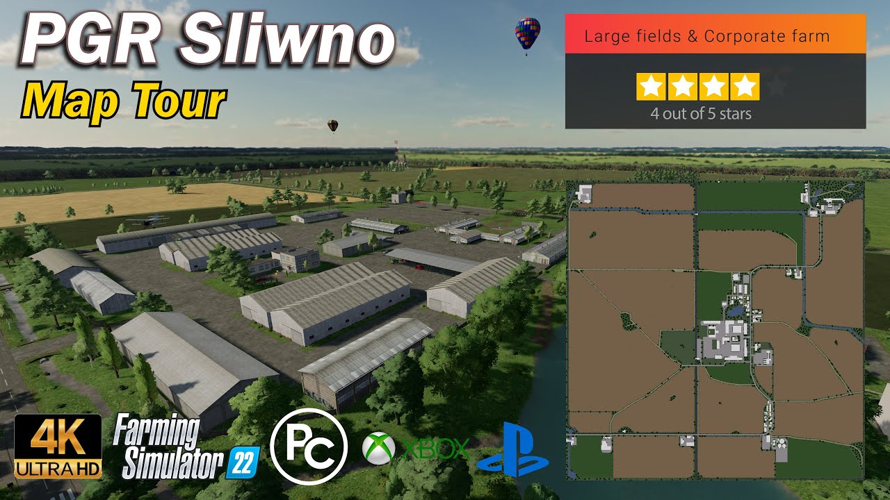PGR Sliwno | Map Review | Farming Simulator 22 - YouTube