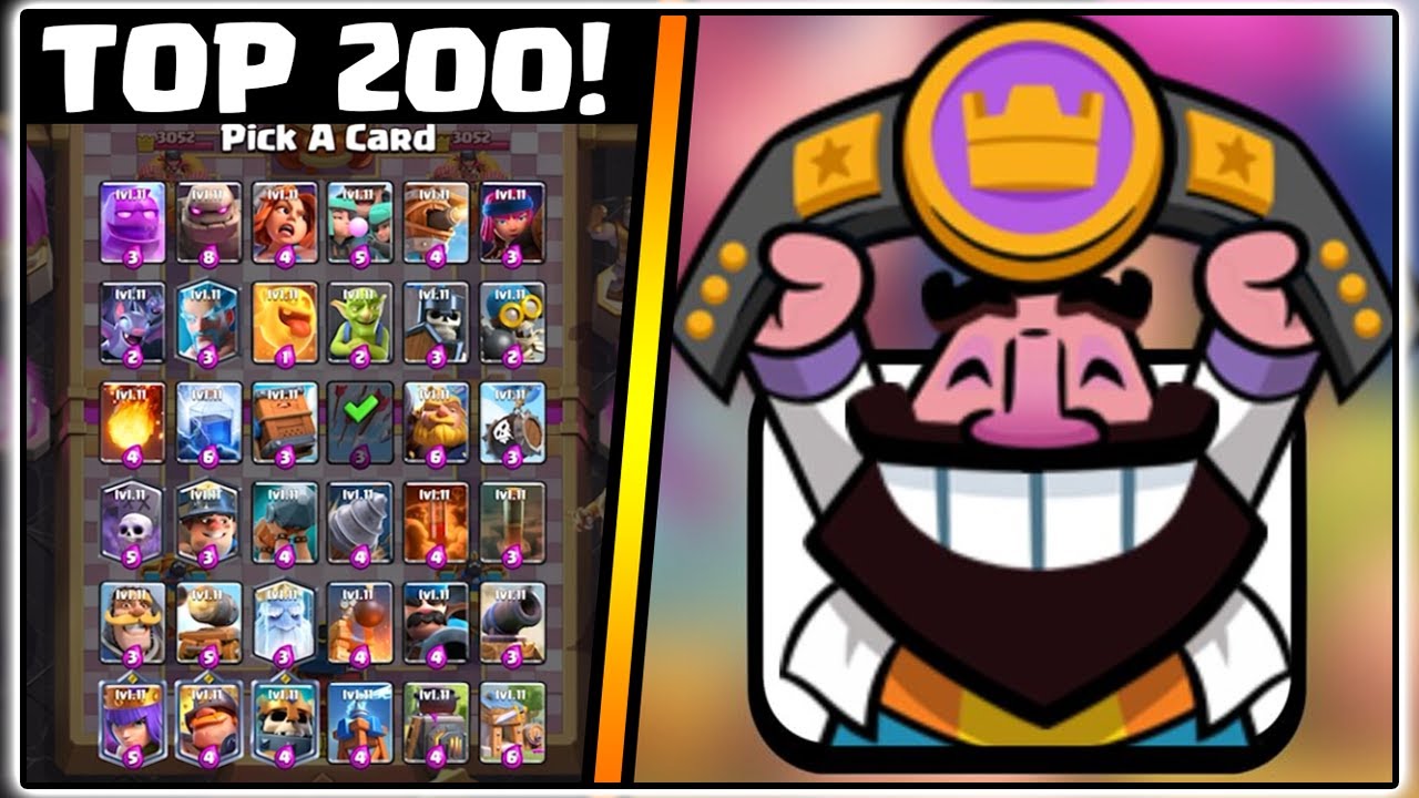 TOP 200 MEGA DRAFT LADDER IN CLASH ROYALE! - YouTube