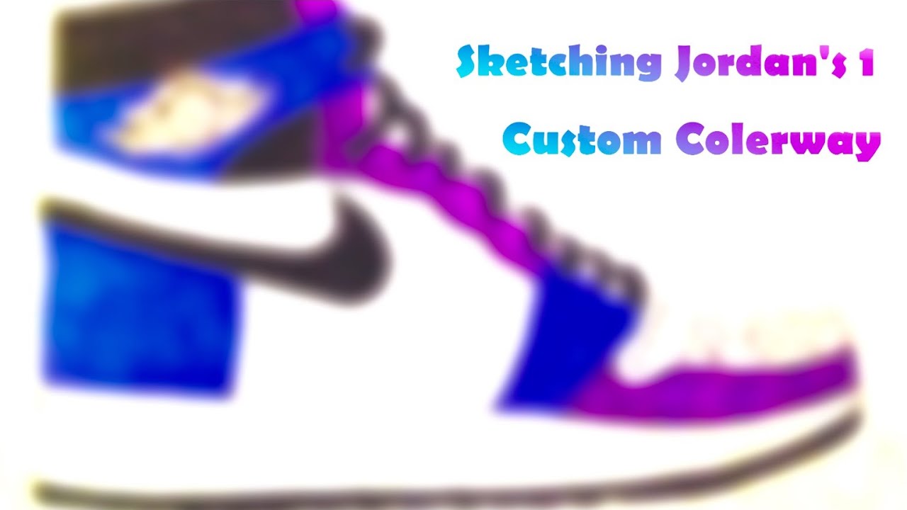 Custom Jordan 1’s Sketch - YouTube