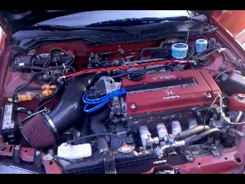 B18C Type R in a 1994 Civic Si Hatchback - YouTube
