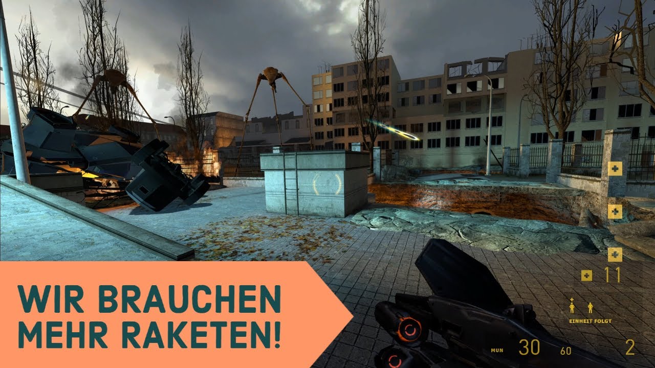 Rebellen vs. Gunship und Strider | Half-Life 2 Coop Synergy #11 - YouTube