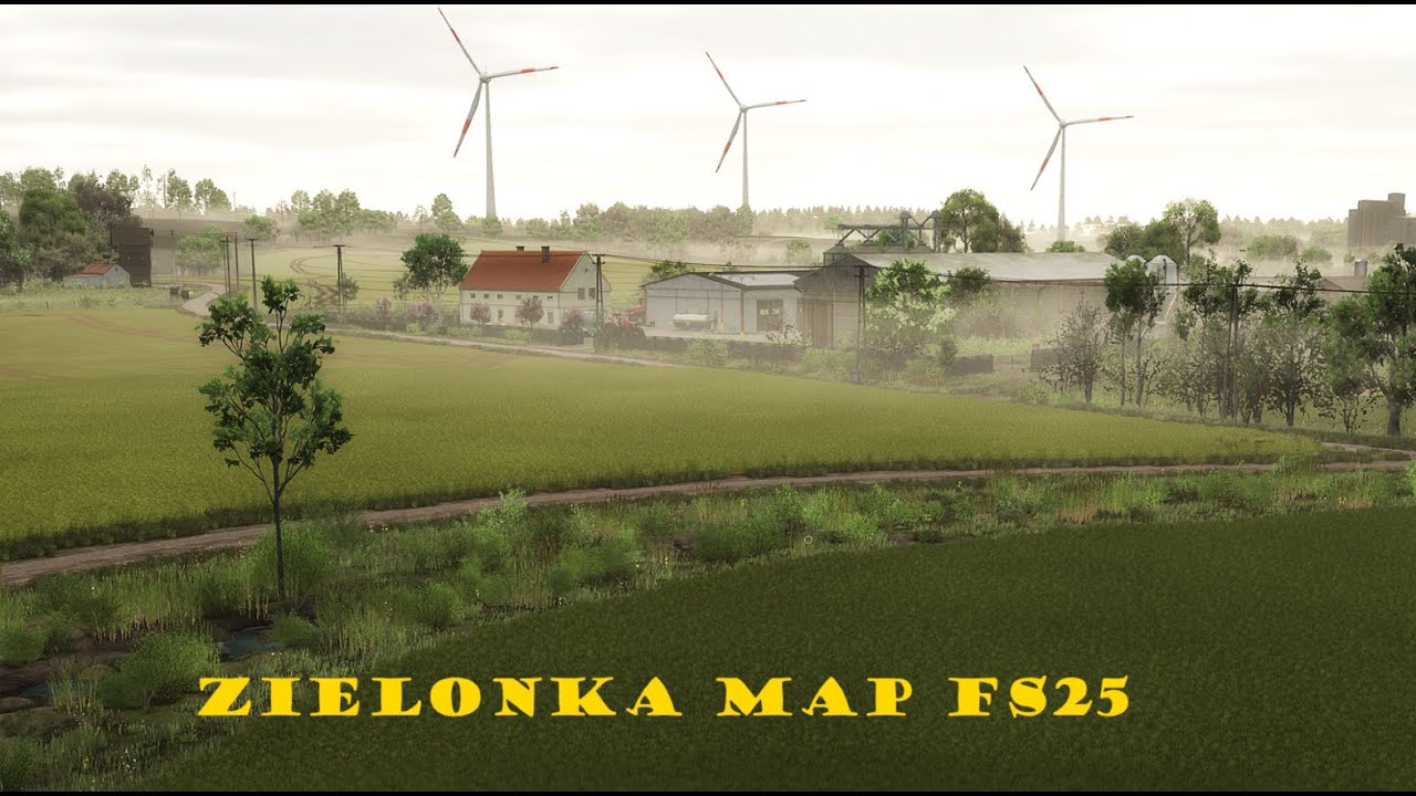 Zielonka Map FS25 Big Poland - YouTube