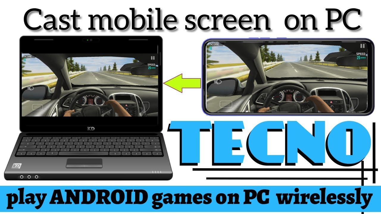 how to cast tecno phone to pc screen, how to connect tecno spark 6 to ...