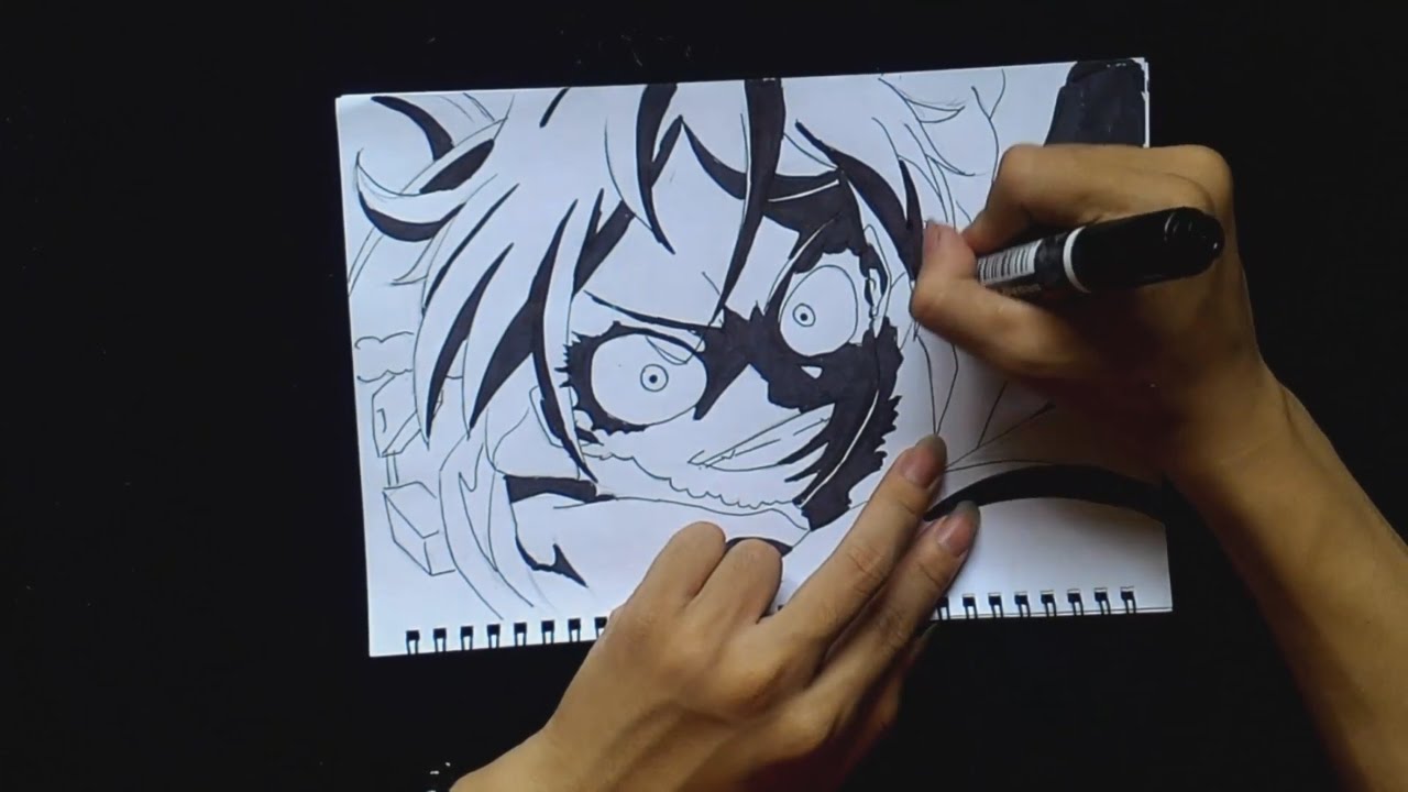 Drawing TANYA DEGURECHAFF | Youjo Senki | Black & White #10 - YouTube