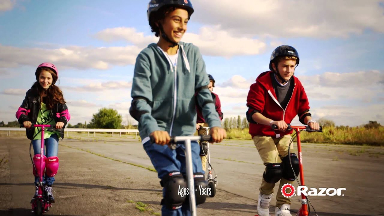 Razor E90 & E100 Electric Scooter TV advertisement UK - YouTube