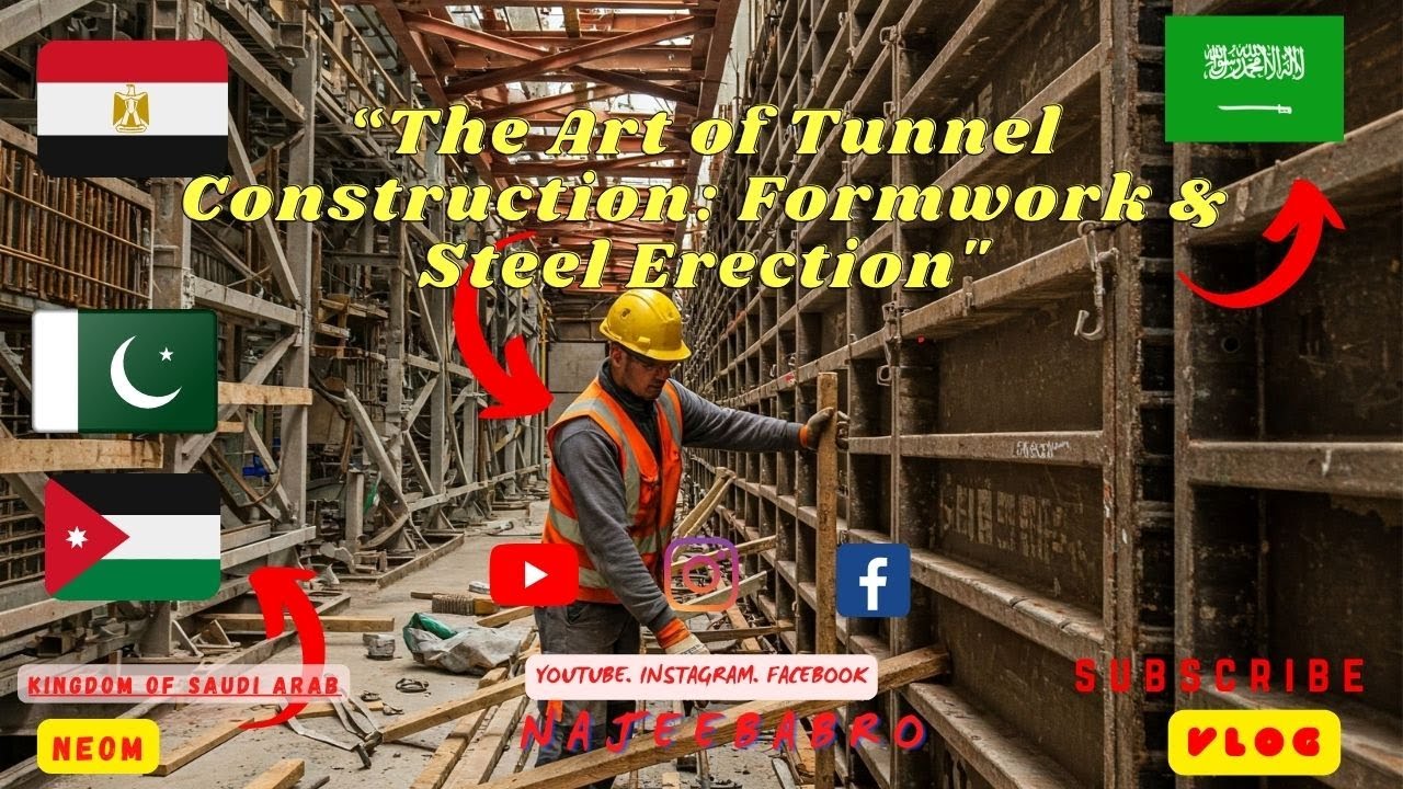 The art of Tunnel Construction: Formwork & Steel Erection vlog - YouTube