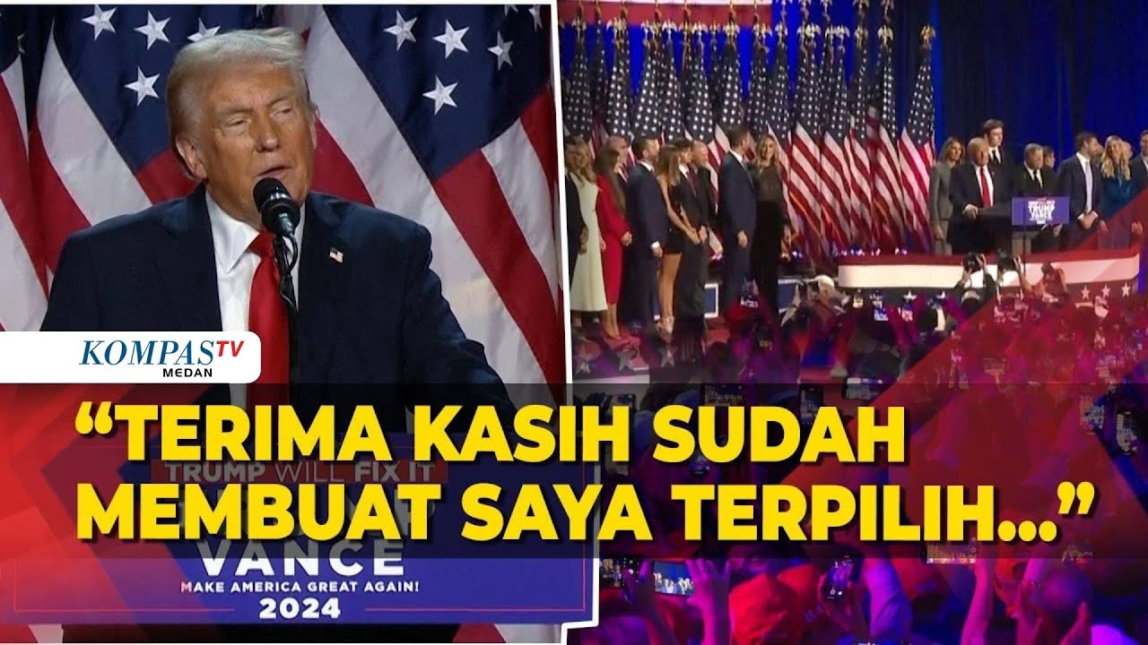 Donald Trump Sampaikan Ini Usai Menang Pilpres AS 2024 - YouTube