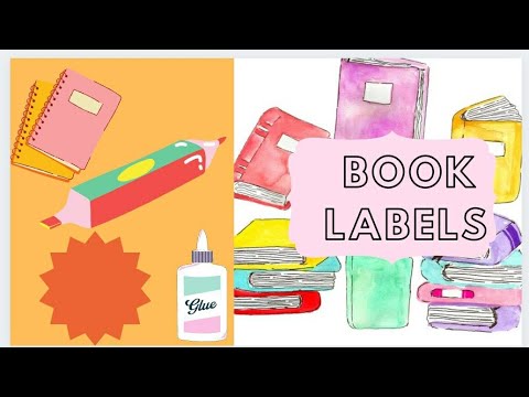 DIY Cute Book Labels - YouTube