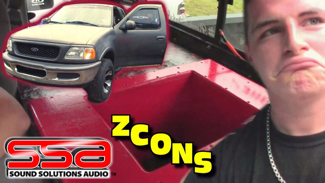 SSA ZCON Subwoofer Box w/ RED Splattered Paint | Daltons 4th Order ...