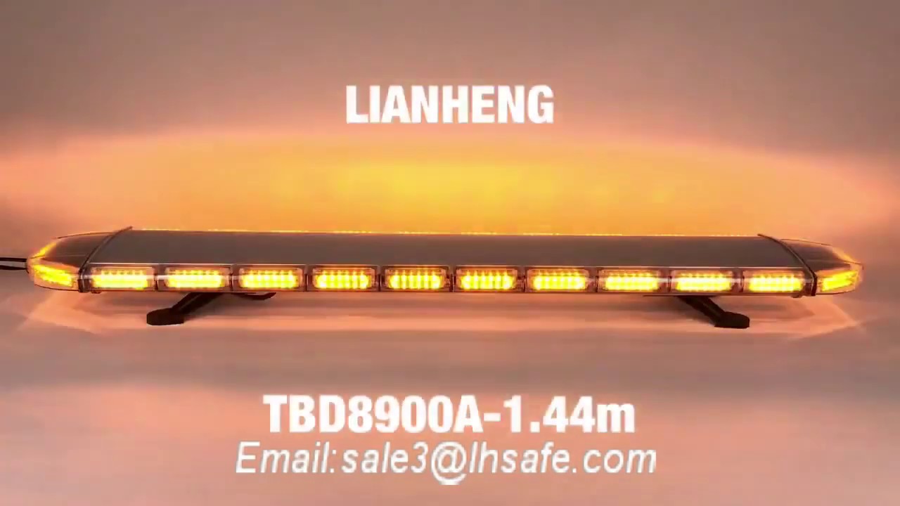 Led light bar police emergency light bar - YouTube