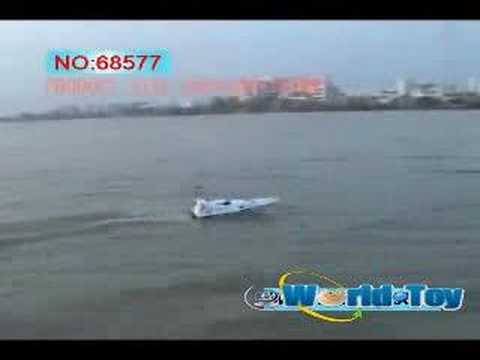 36" cyclone race boat rc - YouTube
