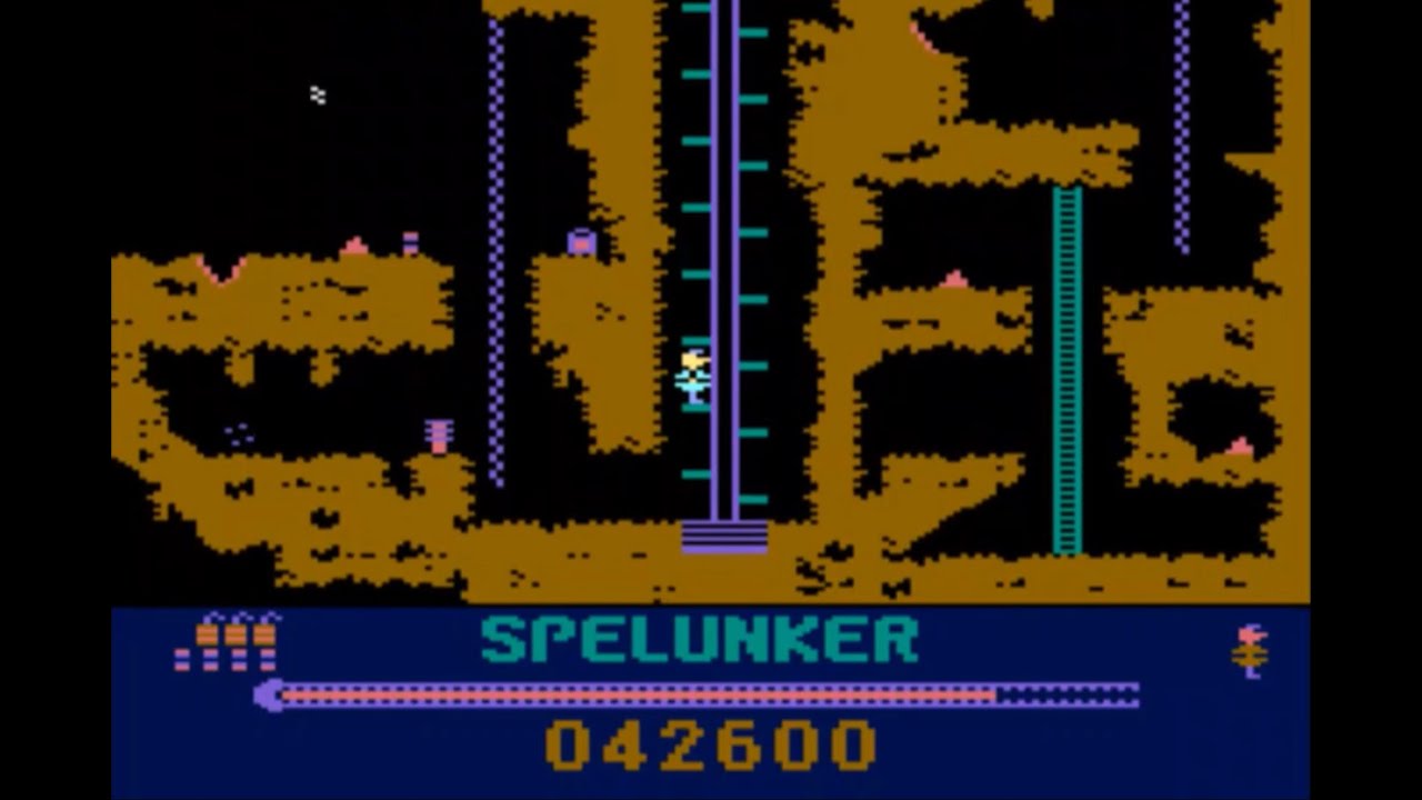 Spelunker - Atari XL/XE - Random Gameplay - YouTube