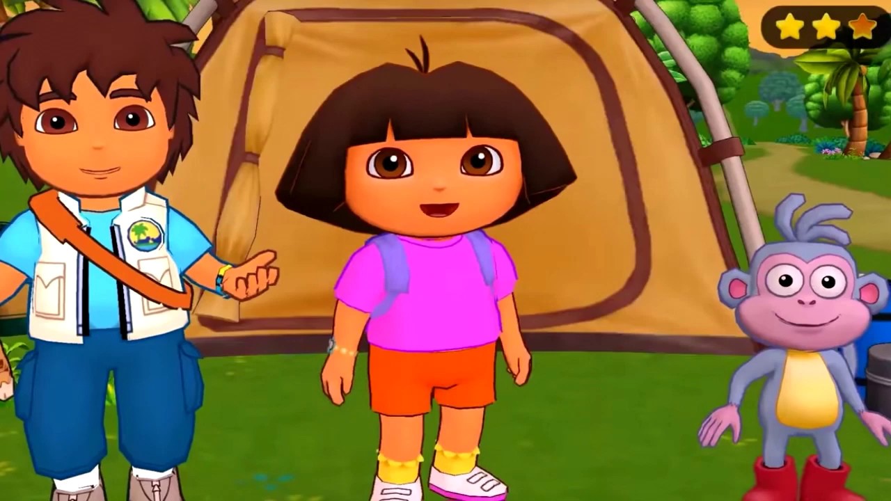 Dora the Explorer - Camping with Dora - Part 3 - Nickelodeon Funny ...