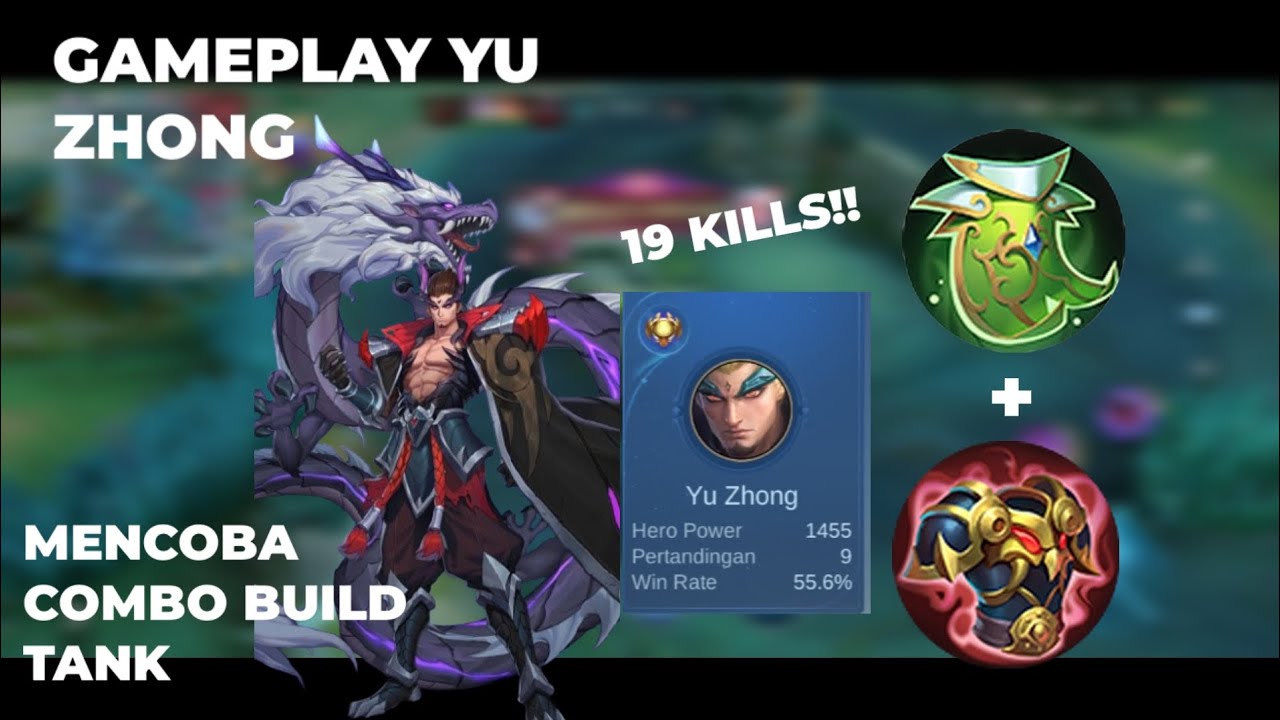 gameplay yu ZHONG+build tank untuk meta sekarang!! mobile legends bang ...