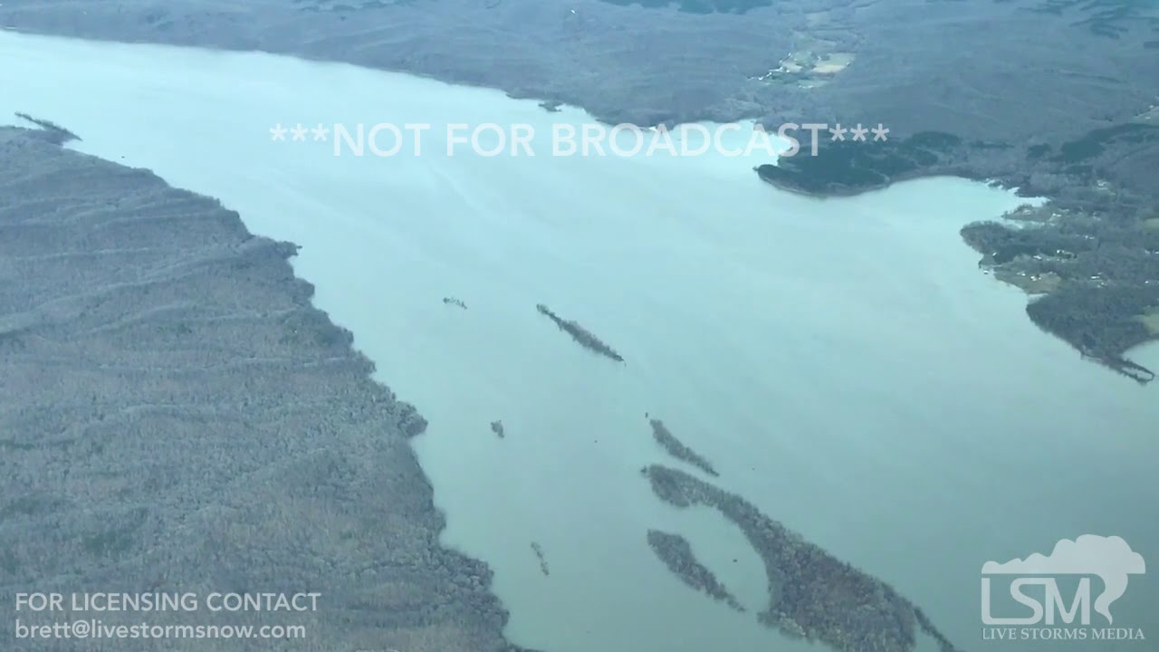 02-27-2018 Eva, TN - Tennessee River Flooding From Aircraft - YouTube
