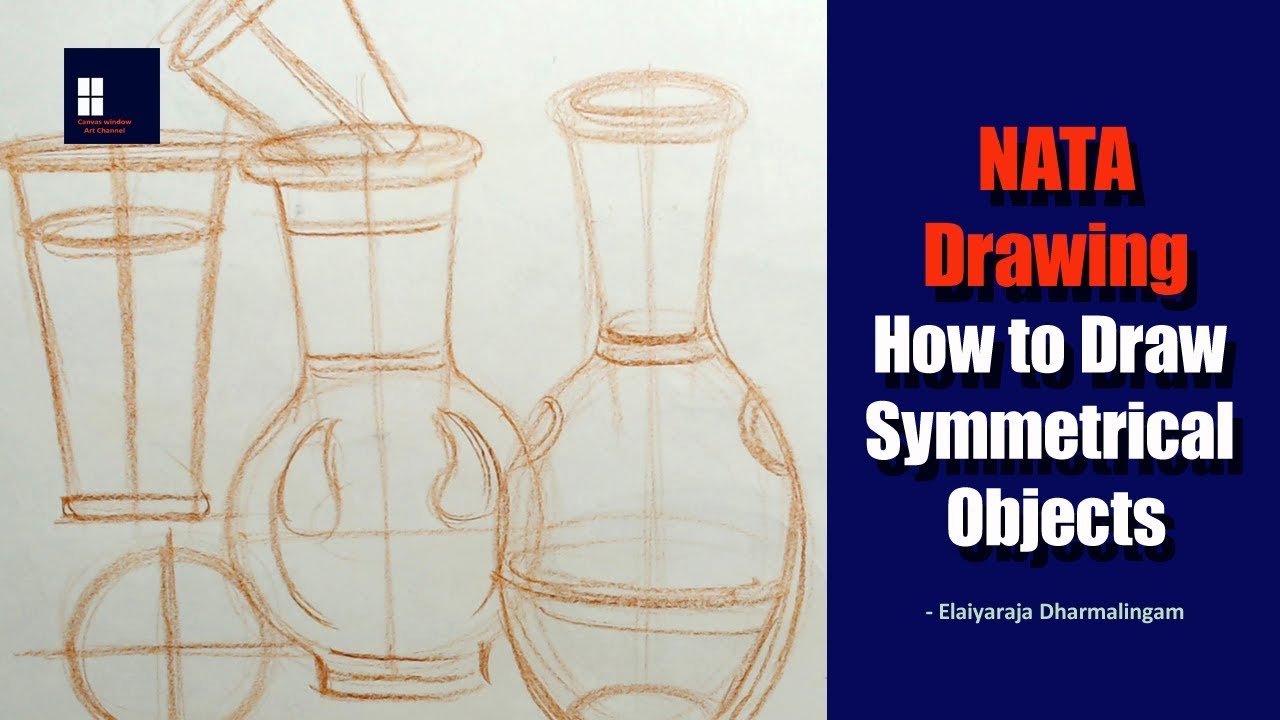 NATA Drawing Syllabus | How to draw Symmetrical objects - YouTube