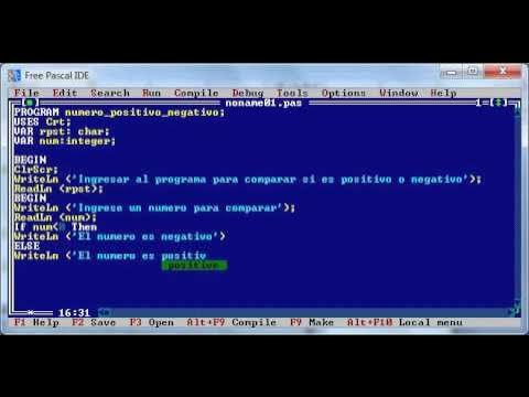 PASCAL PROGRAMA WHILE Y IF-THEN - YouTube