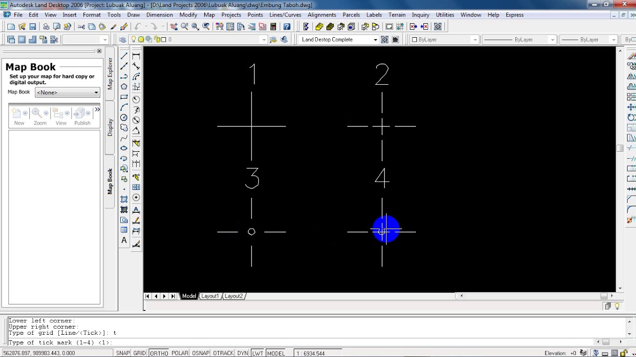 membuat grid di auto cad by irsyad - YouTube
