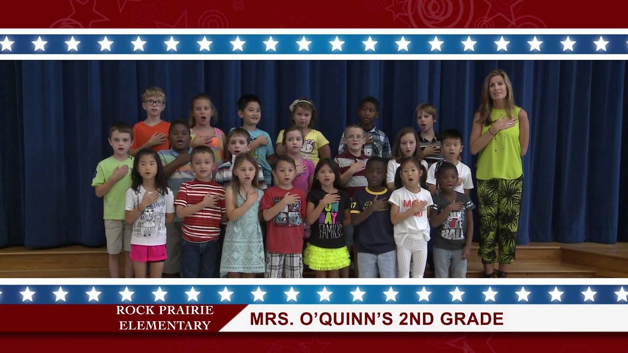 Daily Pledge-Rock Prairie Elementary-Mrs. O'Quinn - YouTube