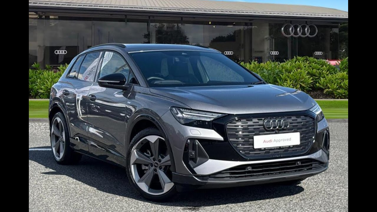 Approved Used Audi Q4 e-tron 45 Black Edition Auto 5dr 82kWh in Typhoon ...