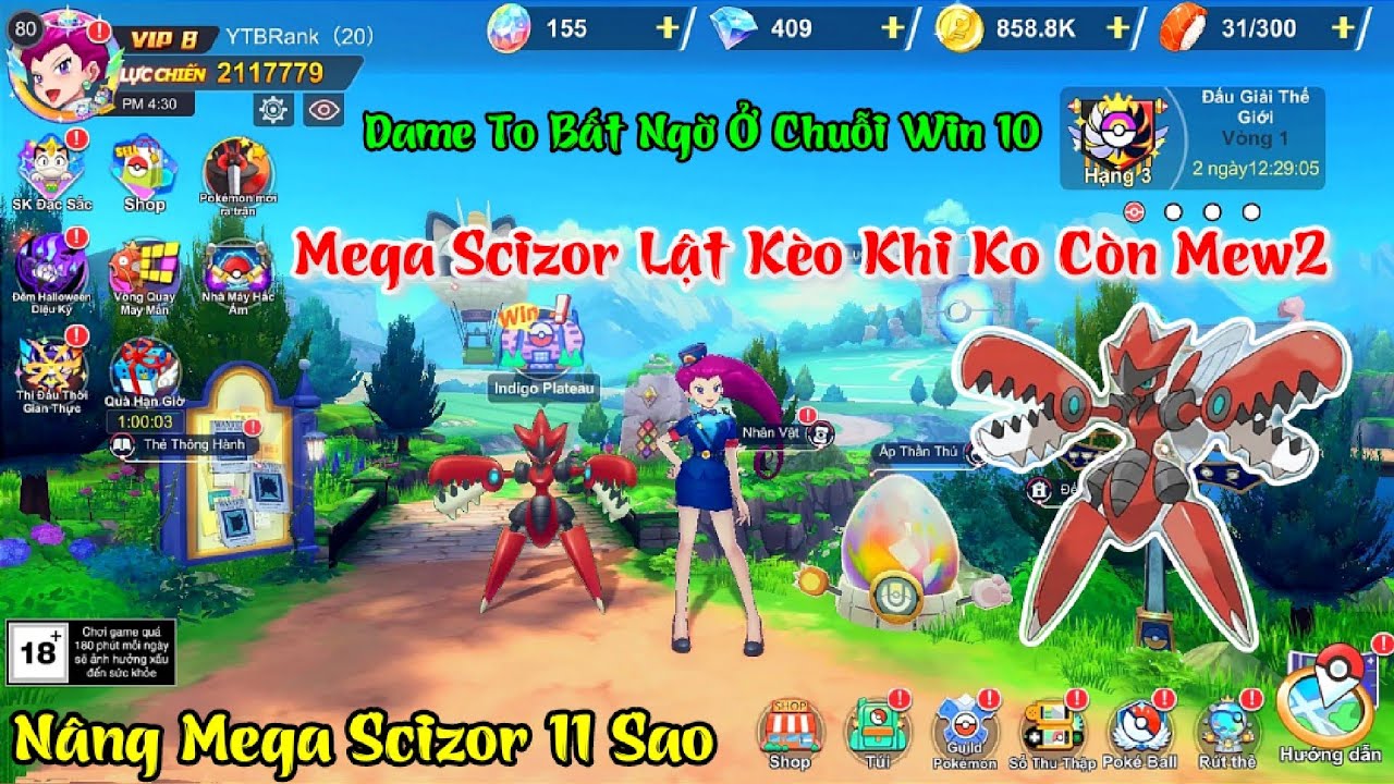 Mega Đại Chiến - Nâng Mega Scizor 11 Sao Dame To Bất Ngờ Ở Chuỗi Thắng ...
