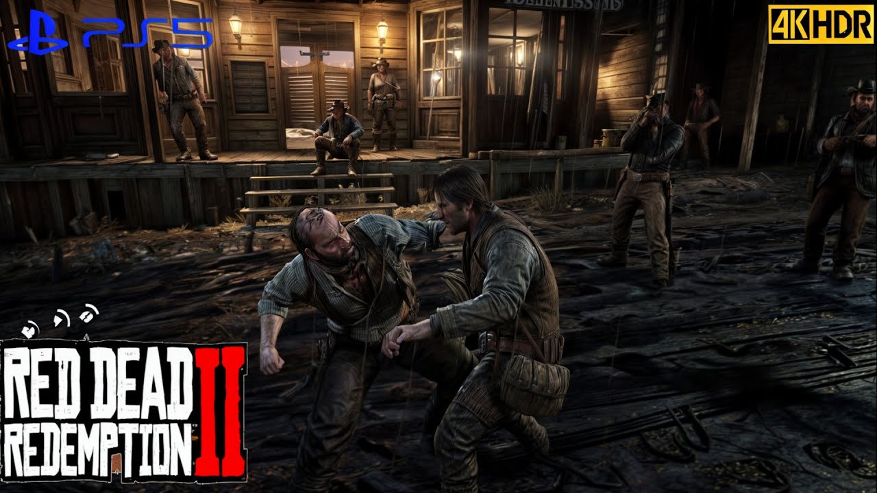 Red Dead Redemption 2 - Arthur Morgan VS Tommy Full Epic Bar Fight ...