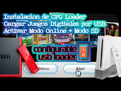 CFG USB Loader + Activar Modo Online + Activar Modo SD - YouTube