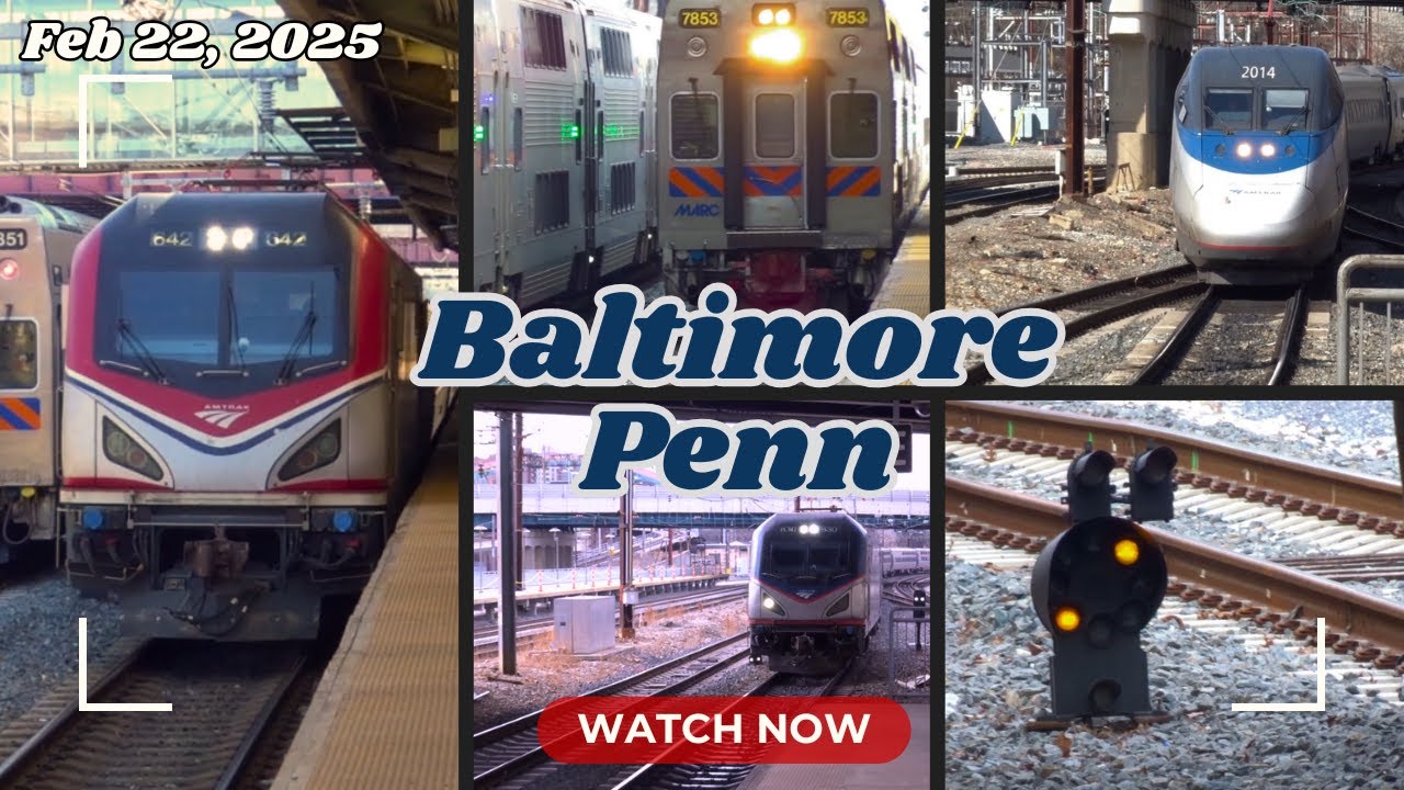 Easter Sunday Special: Amtrak & MARC @ Baltimore Penn - Filmed Feb 22 ...
