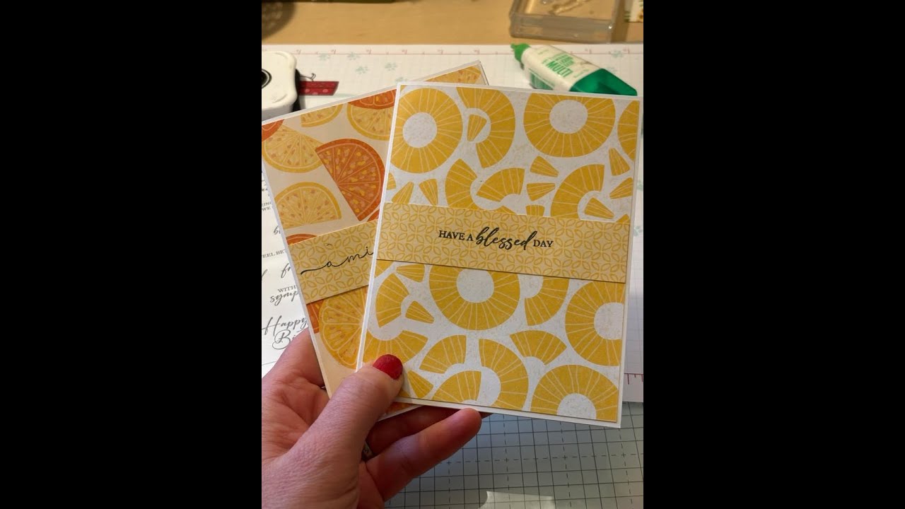 Card-making 101 - Ink, Paper & Stamp Beginner Card - YouTube