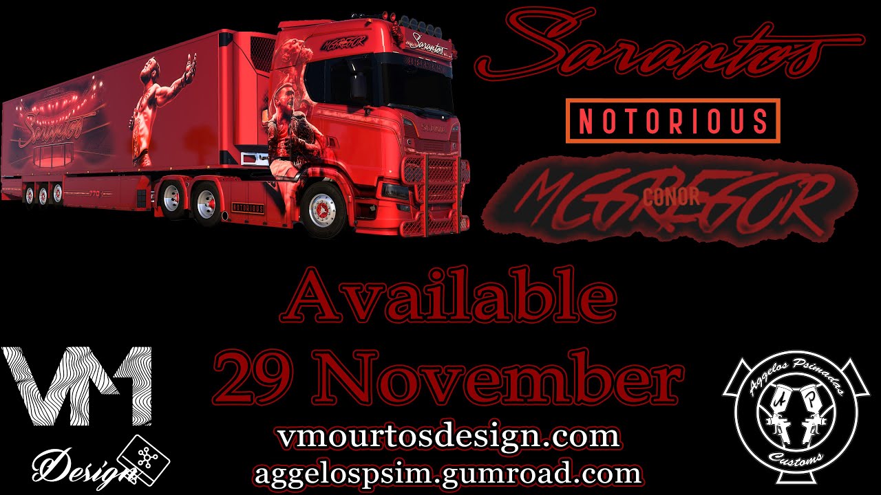 ETS2 MOD |-| SCANIA 770S SARANTOS McGREGOR REVEAL TRAILER & RELEASE ...
