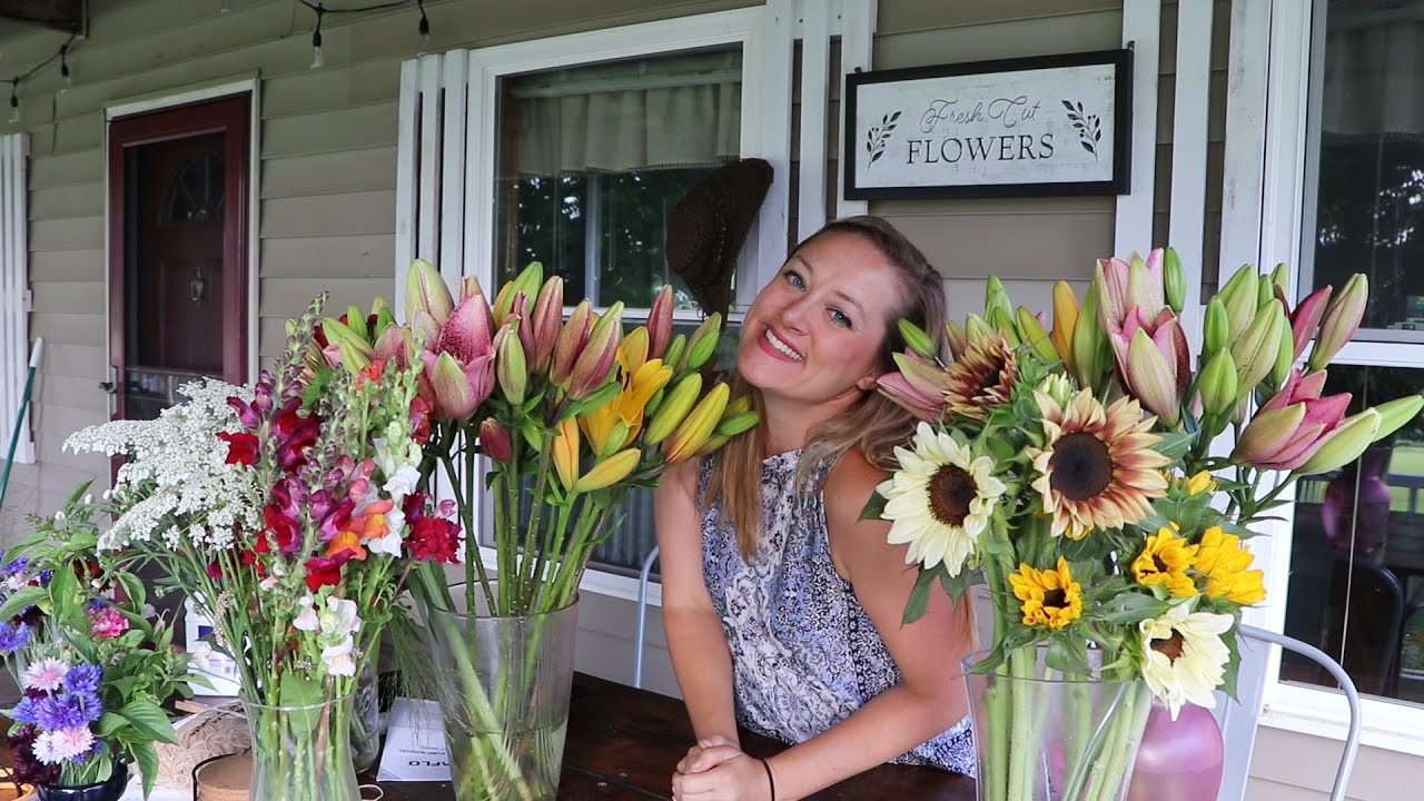 Harvest Time on the Flower Farm : Lily Overload - YouTube