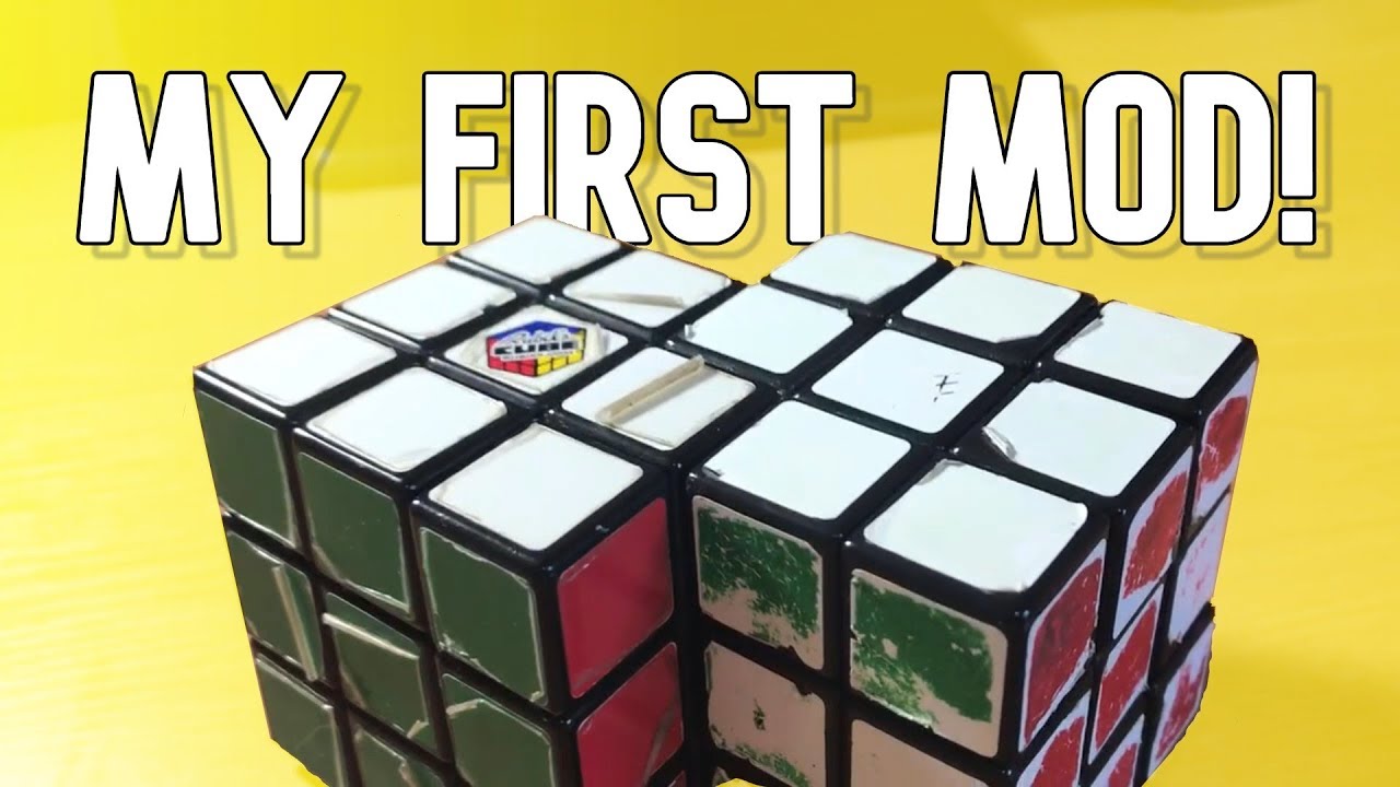 The Siamese Cube: My First Rubik's Cube Mod! - YouTube