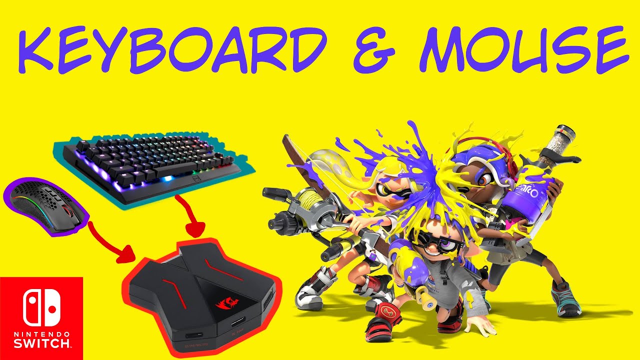 Jogando splatoon 3 no teclado e mouse (Playing splatoon 3 using a ...