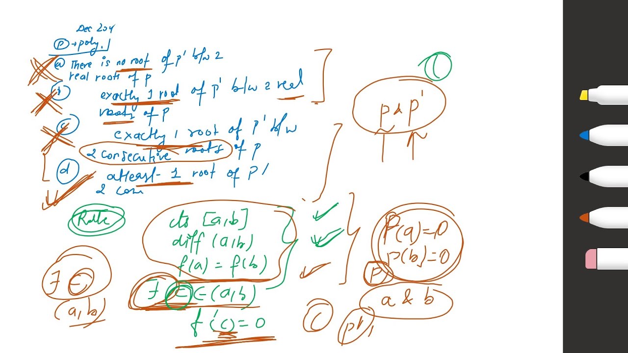 Mean value Theorem : Rolle's theorem, Lagrange's theorem, Cauchy ...