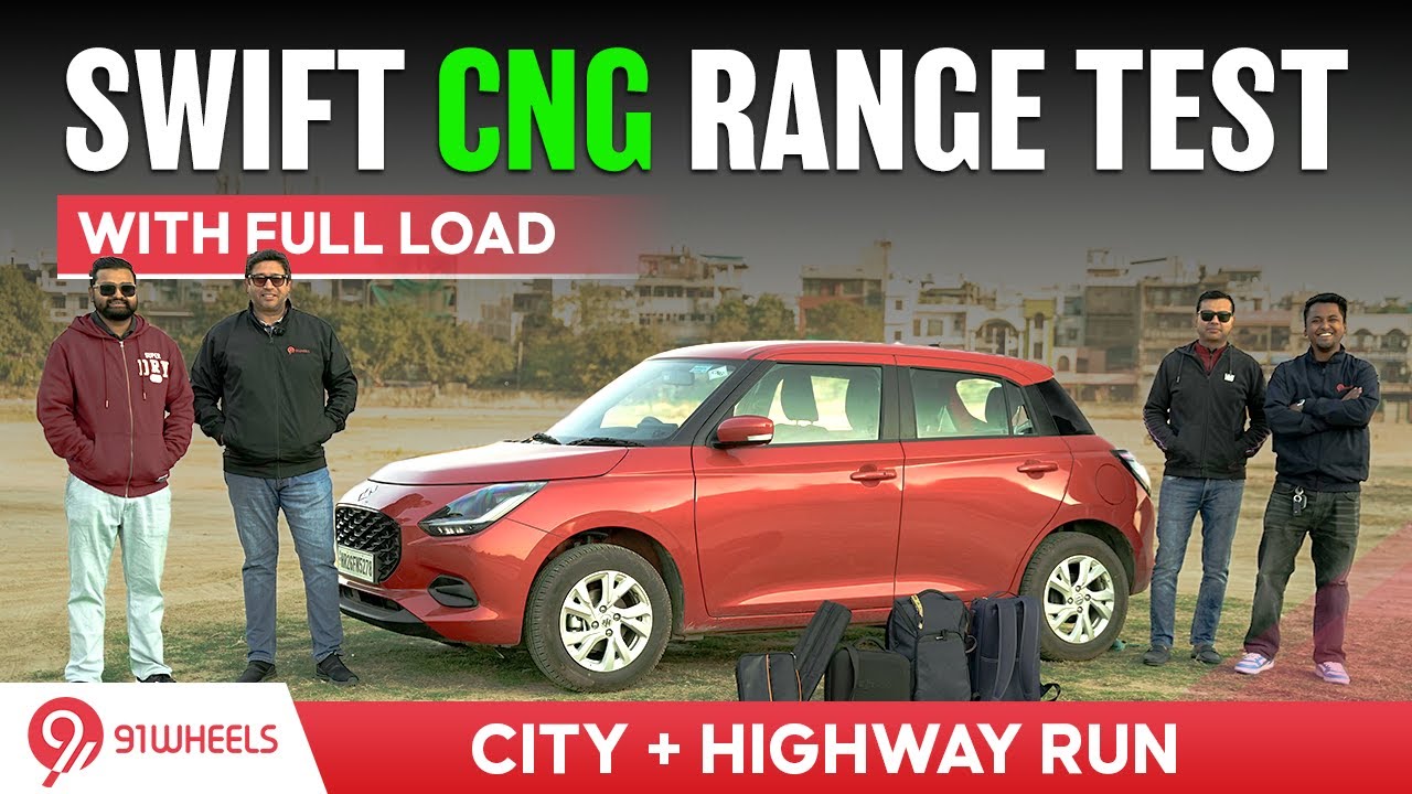 Maruti Swift CNG Range Test with full load || Plus multiple people ...