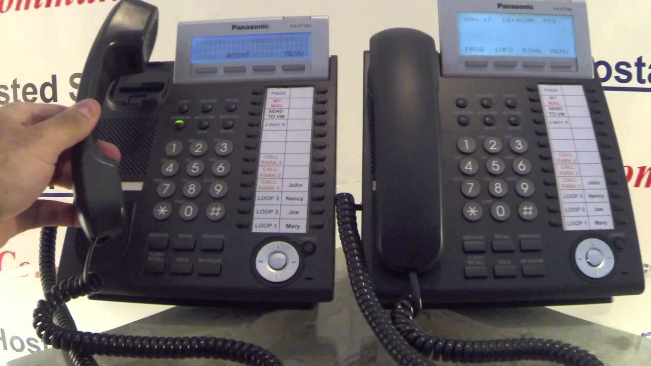 ProStar Communications - Call Park - Panasonic KX-DT/NT - YouTube