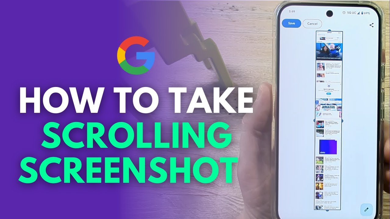 How To Take Scrolling Screenshot On Google Pixel 9 - YouTube