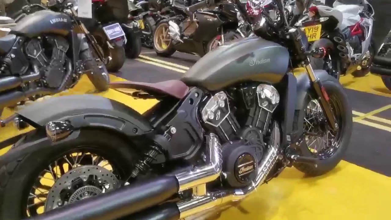 Indian Scout Bobber Twenty Sagebrush Smoke - YouTube