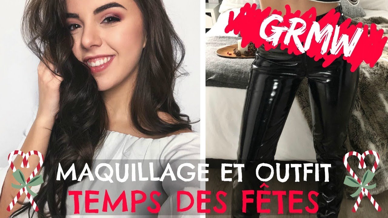 GRWM - MAQUILLAGE TEMPS DES FÊTES 2017 | Laura Glam'More - YouTube