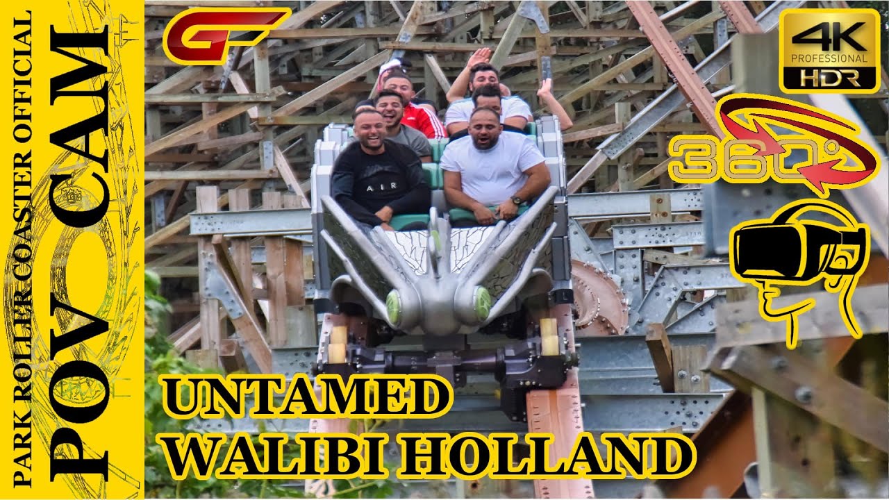 UNTAMED - G-Force - 360° - On Ride / POV CAM - Walibi Holland - YouTube