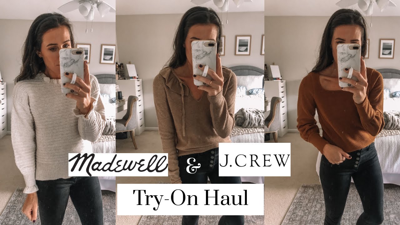 Madewell & J.Crew Try-On Haul! - YouTube
