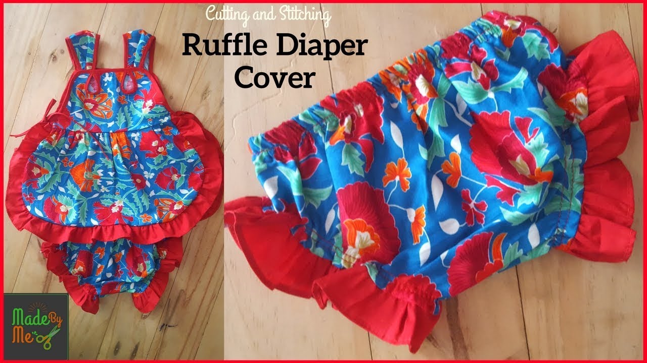 Ruffle Diaper Cover Cutting and Stitching | DIY Diaper Cover - YouTube