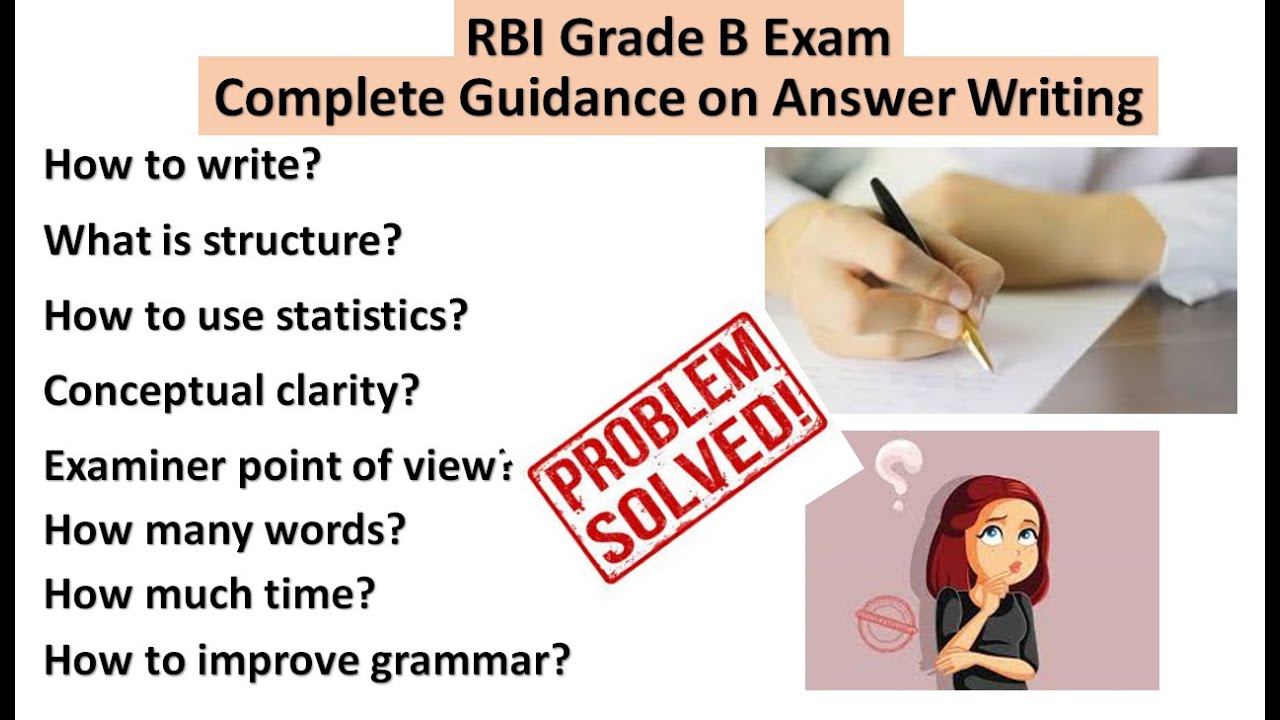Guidance Video for Descriptive answer writing for RBI Grade B - YouTube