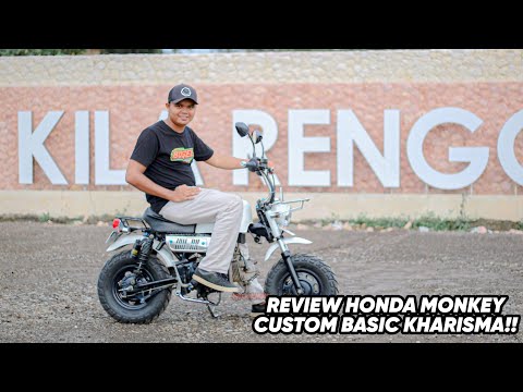 REVIEW HONDA MONKEY CUSTOM BASIC HONDA KHARISMA! HASIL CUSTOM LOKAL LOMBOK!!