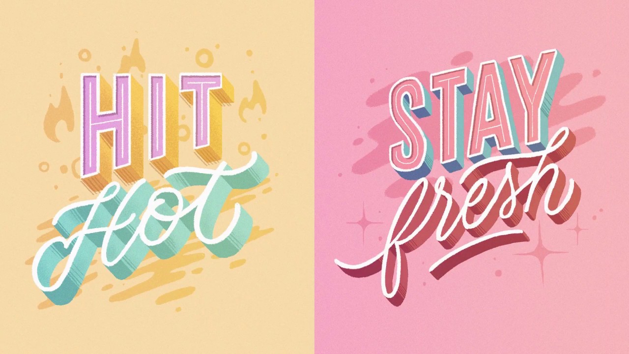 Lettering: Design a Handmade 3D Text (beginner) | Freepik - YouTube