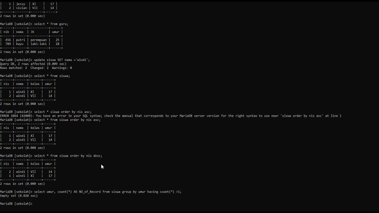 pembuatan query join 3 table - YouTube