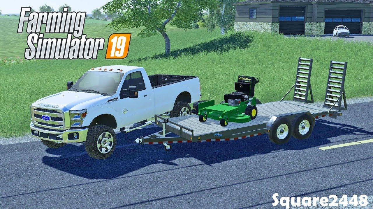 New John Deere Stand On | Lawn Care | Ford Work Truck | Utility Trailer ...