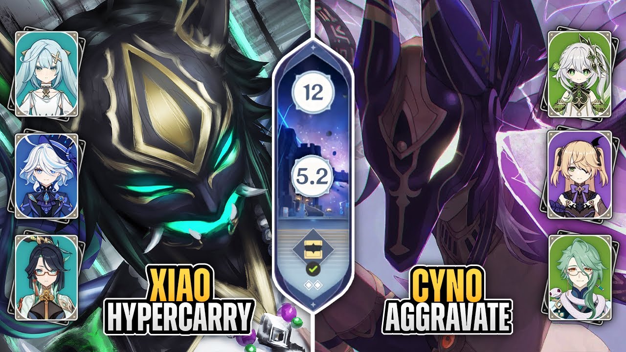 C0 Xiao FFXX & C1 Cyno Aggravate | Genshin Impact 5.2 Abyss | Floor 12 ...